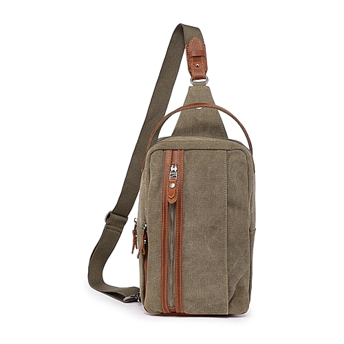 Click here for Tsd Brand Madrone Convertible Canvas Sling Bag - O... prices