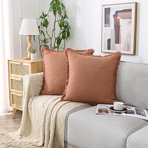 Click here for Linen Blend 20x20 Square Throw Pillow  One Size  B... prices