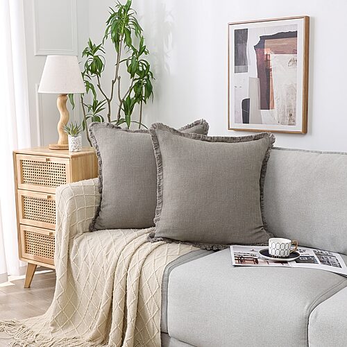 Click here for Linen Blend 20x20 Square Throw Pillow  One Size  B... prices