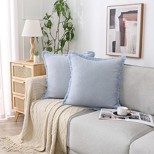 Click here for Linen Blend 20x20 Square Throw Pillow  One Size  B... prices