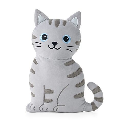Click here for Novelty Gray Cat Throw Pillow  One Size  Gray prices