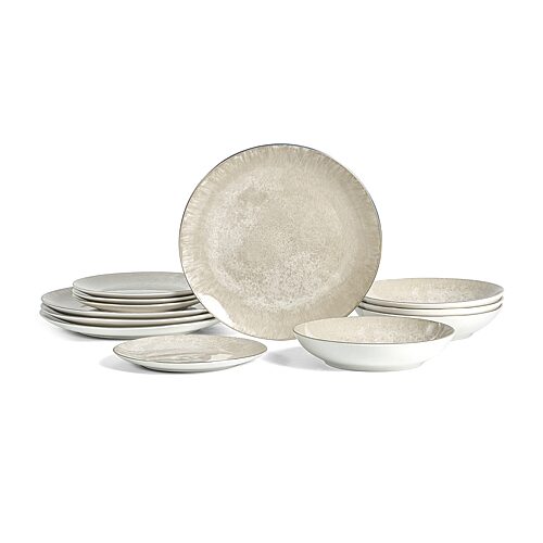 Click here for Christian Siriano Onyx 12-Pc. Dinnerware Set  Serv... prices