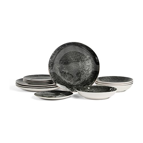 Click here for Christian Siriano Onyx 12-Pc. Dinnerware Set  Serv... prices