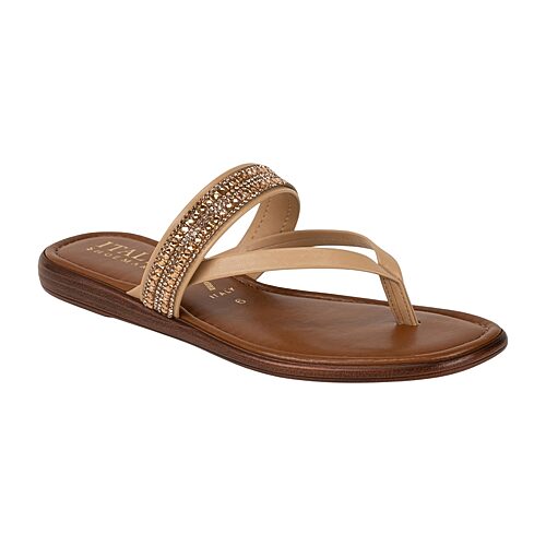 Click here for Italian Shoemakers Womens Flat Sandals  5 Medium... prices