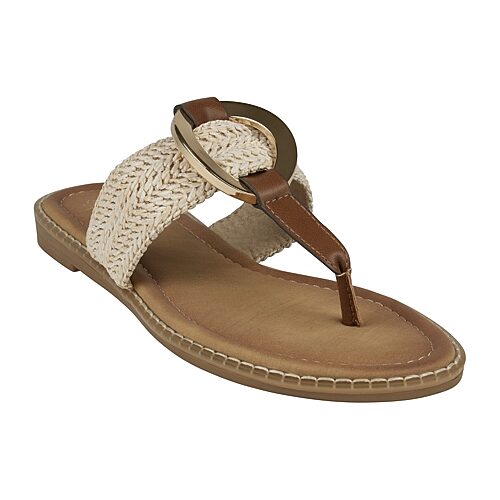 Click here for GC Shoes Womens Jovie Woven Thong Flat Sandals  6... prices