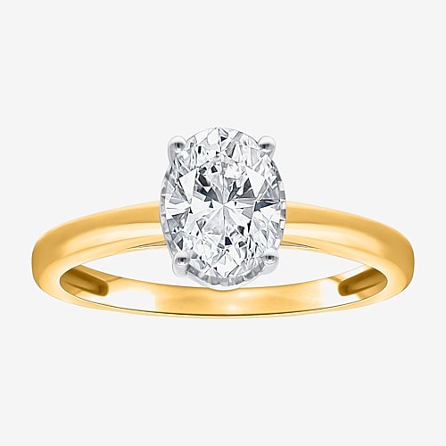 Click here for (I / Si2) Womens 1 CT. Lab Grown White Diamond Ova... prices