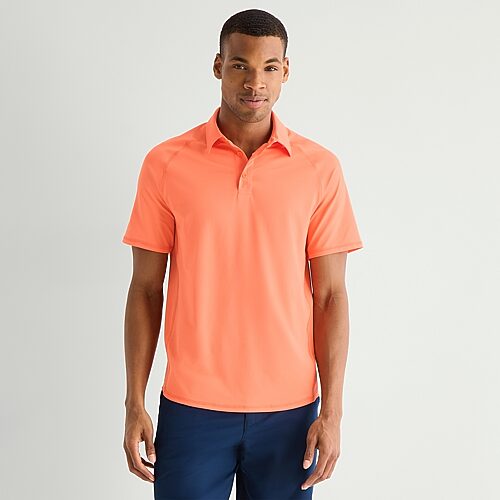 Click here for Xersion Mens Short Sleeve Polo Shirt  Medium  Oran... prices