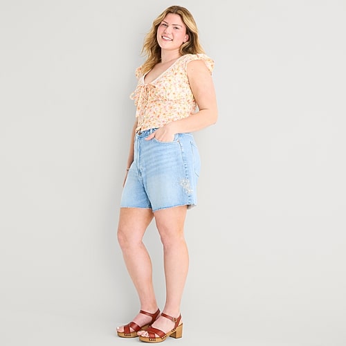 Click here for Arizona Womens 5 Mid Rise Juniors Denim Short  18... prices