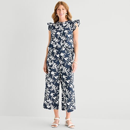 Click here for Liz Claiborne Linen Womens Wide Leg Mid Rise Cropp... prices