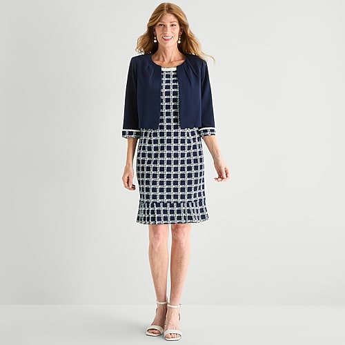 Click here for Maya Brooke Womens Jacket Dress  14  Blue prices