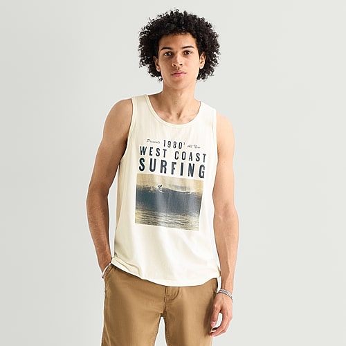Click here for Arizona Mens Crew Neck Sleeveless Tank Top  X-larg... prices