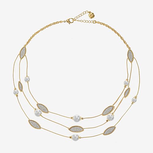 Click here for Monet Jewelry Layered Womens 17 Inch Strand Neckla... prices