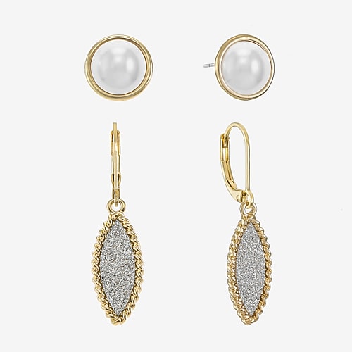 Click here for Monet Jewelry Stud And Drop Womens Simulated Pearl... prices