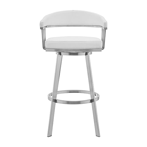 Click here for Chelsea Swivel Barstool  One Size  White prices