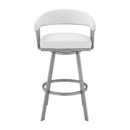 Click here for Chelsea 25 Swivel Barstool  One Size  White prices