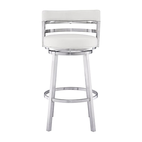 Click here for Madrid 30 Bar Height Swivel Gray Artificial leathe... prices