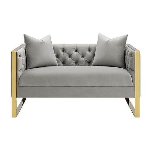 Eastbrook Track-Arm Loveseat  One Size  Gray