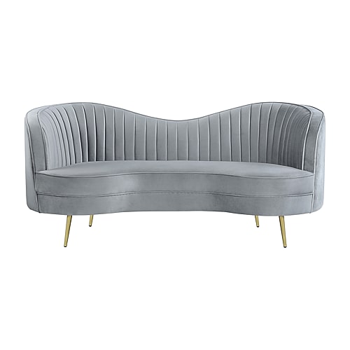 Click here for Sophia Curved Slope-Arm Upholstered Loveseat  One... prices