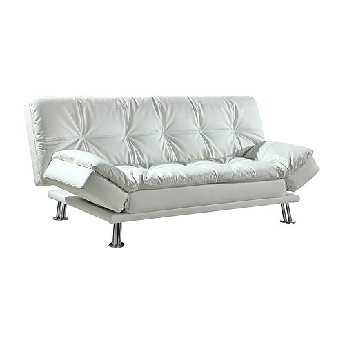 Click here for Dilleston Pad-Arm Sleeper Sofa  One Size  White prices
