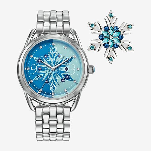 Click here for Citizen Princess Frozen Womens Silver Tone Stainle... prices