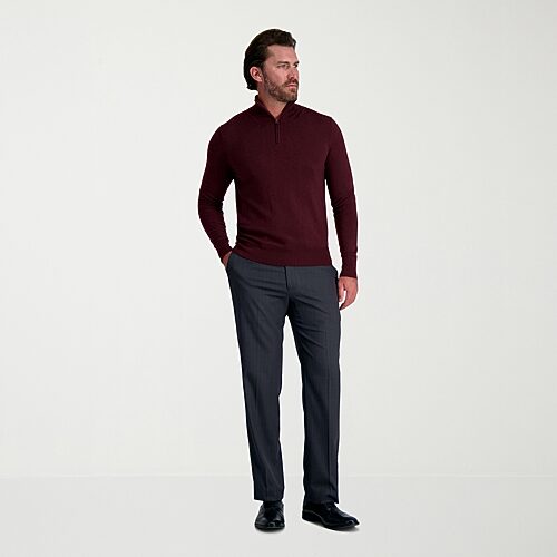 Click here for Haggar Premium Comfort Tonal Windowpane Mens Comfo... prices