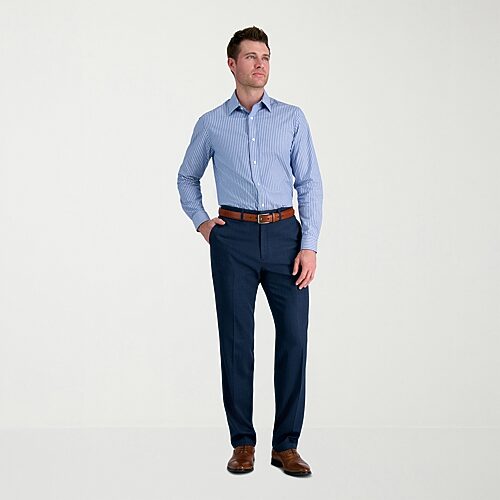 Click here for Haggar Premium Comfort Tonal Windowpane Mens Comfo... prices