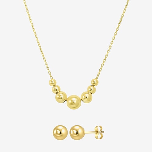 Click here for Womens 10K Gold 2-pc. Jewelry Set  One Size  Yello... prices