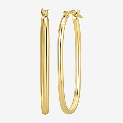 Click here for Womens 10K Gold 26mm Hoop Earrings  One Size  Yell... prices