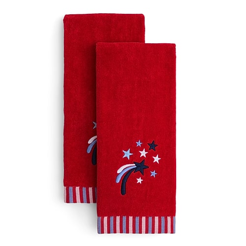 Click here for Avanti Stars 2 Pack Americana Hand Towel  One Size... prices