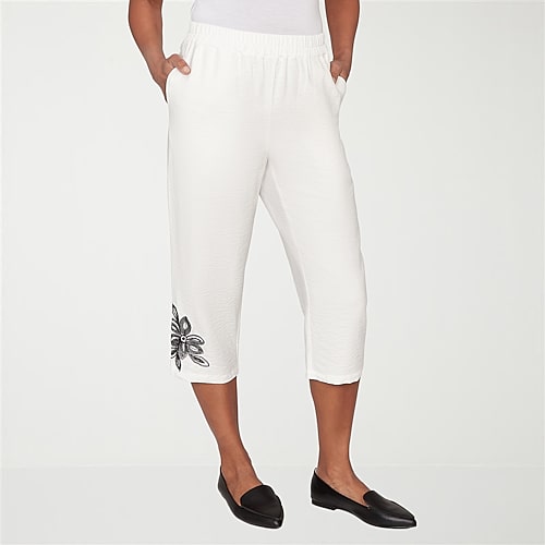 Click here for Alfred Dunner Crowd Pleaser Womens Straight Capri... prices