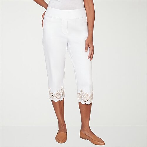 Click here for Alfred Dunner Natural Wonder Womens Straight Capri... prices