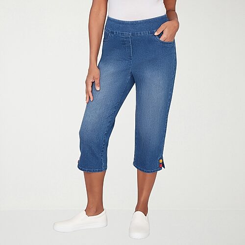 Click here for Alfred Dunner Port Side Womens Straight Capri Pant... prices
