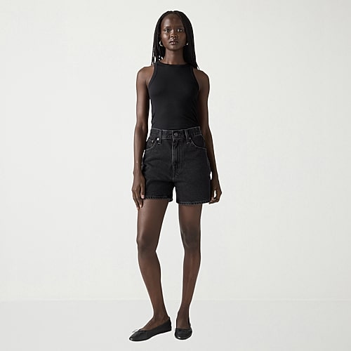 Click here for Womens Levis(R) Cinch Mid-Thigh Denim Shorts prices