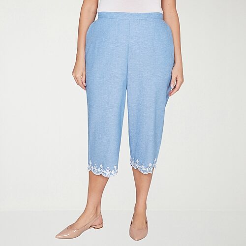 Click here for Alfred Dunner Caribbean Blues Womens Plus Straight... prices