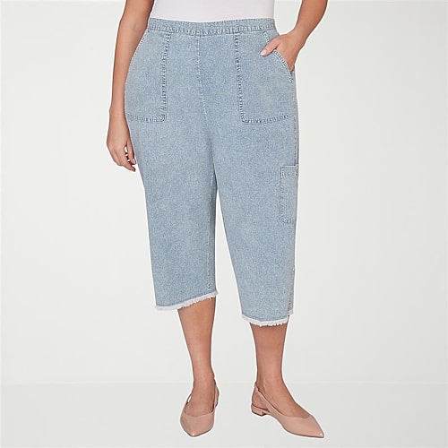 Click here for Alfred Dunner Out Of The Blue Womens Plus Straight... prices