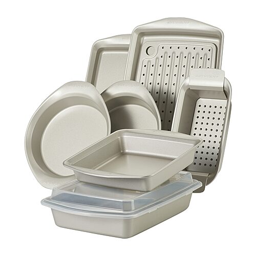 Rachael Ray Nonstick 10-Pc. Bakeware Set - Silver
