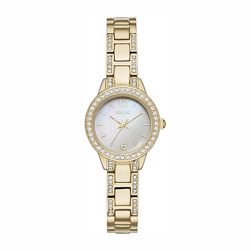 Click here for Relic By Fossil Womens Gold Tone Bracelet Watch Zr... prices