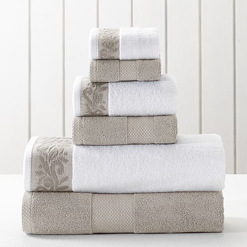 Click here for Modern Threads 6-pc. Bath Towel Set  One Size  Bei... prices