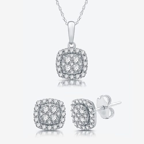 Click here for Womens 1 CT. T.W. Lab Grown White Diamond Sterling... prices