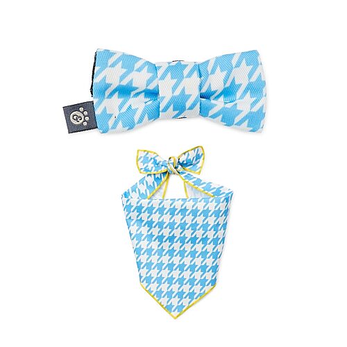 Click here for Paw & Tail Dog Bowtie & Bandana Set  One Size  Blu... prices