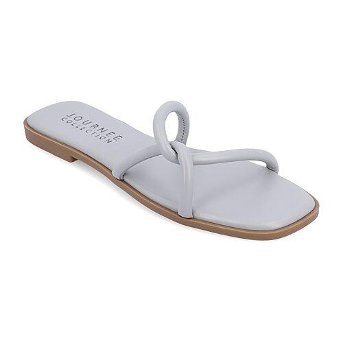 Journee Collection Womens Lauda Twist Sandals - Blue