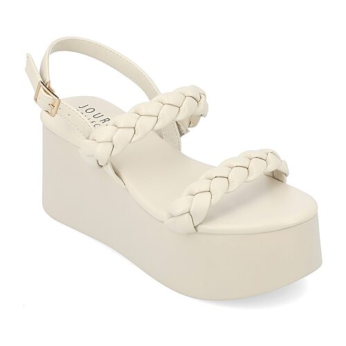 Journee Collection Womens Zannah Platform Sandals - Stone