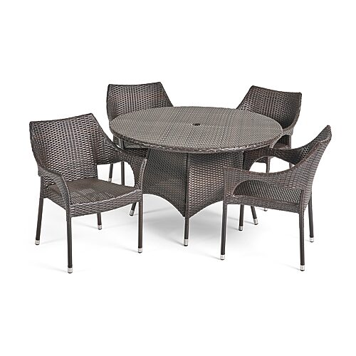 Click here for 5-pc. Circle Dining Set  One Size  Brown prices