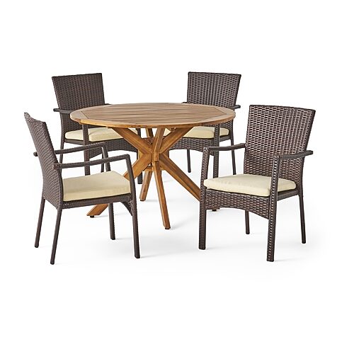 Click here for 5-pc. Circle Dining Set  One Size  Beige prices