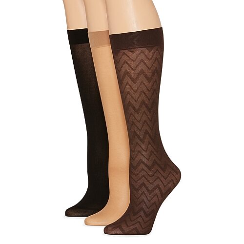 Click here for Mixit Womens 3 Pair Trouser Socks  4-10  Brown prices
