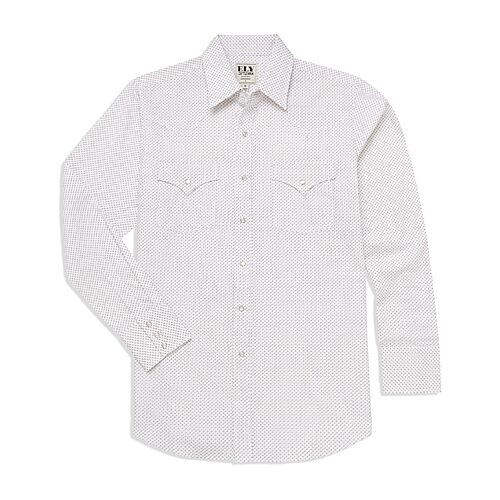 Click here for Ely Cattleman Mini Geo Print Mens Long Sleeve West... prices