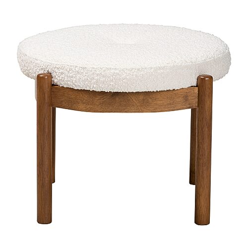 Iliana Footstool  One Size  White