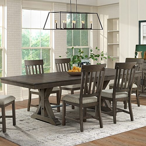 Click here for Remington 7-Piece Dining Set with Slat Back Chairs... prices