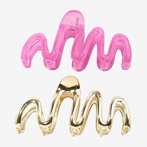 Click here for Arizona Gold Tone & Purple Wavy 2-pc. Hair Clip  O... prices