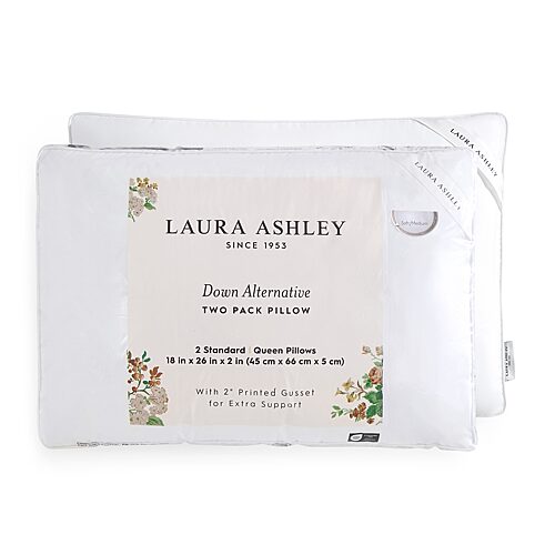 Click here for Laura Ashley 2 Pack Medium Density Bed Pillow  One... prices